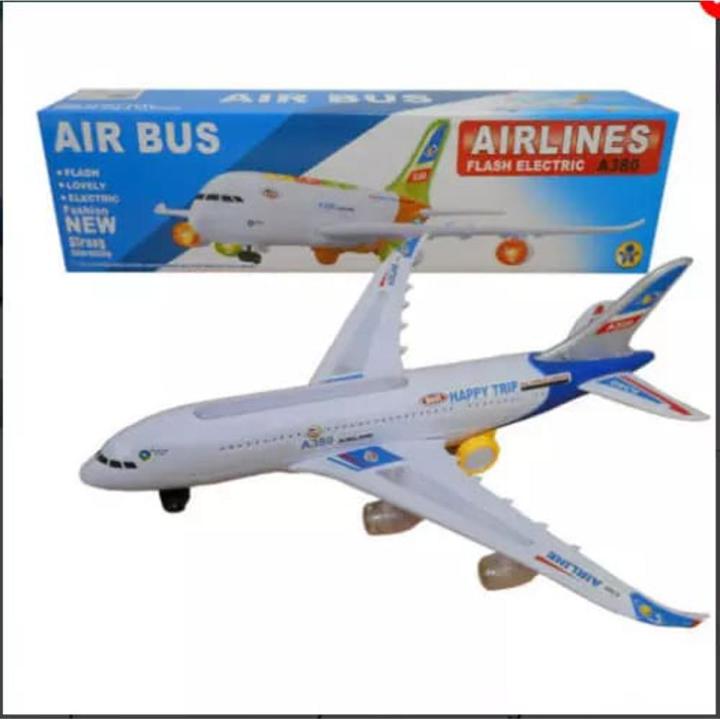 Kids Toys Airbus A380 Airplane Model Aeroplane Flash Electric Toy ...