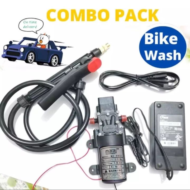 Bike and Car Washing Water Pump Motor full Set with 15 feet pipe, AC ...