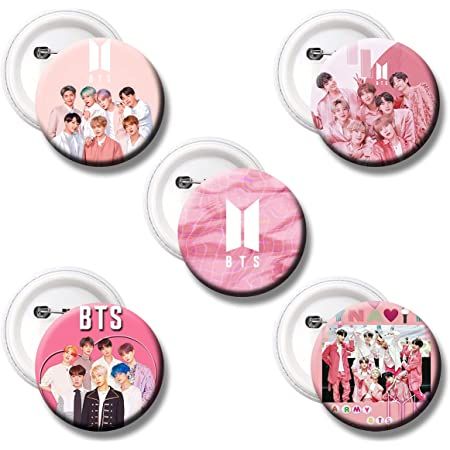 6 pcs BTS Bangtan boys Tinplate Brooch Pin Badge | Daraz.com.bd