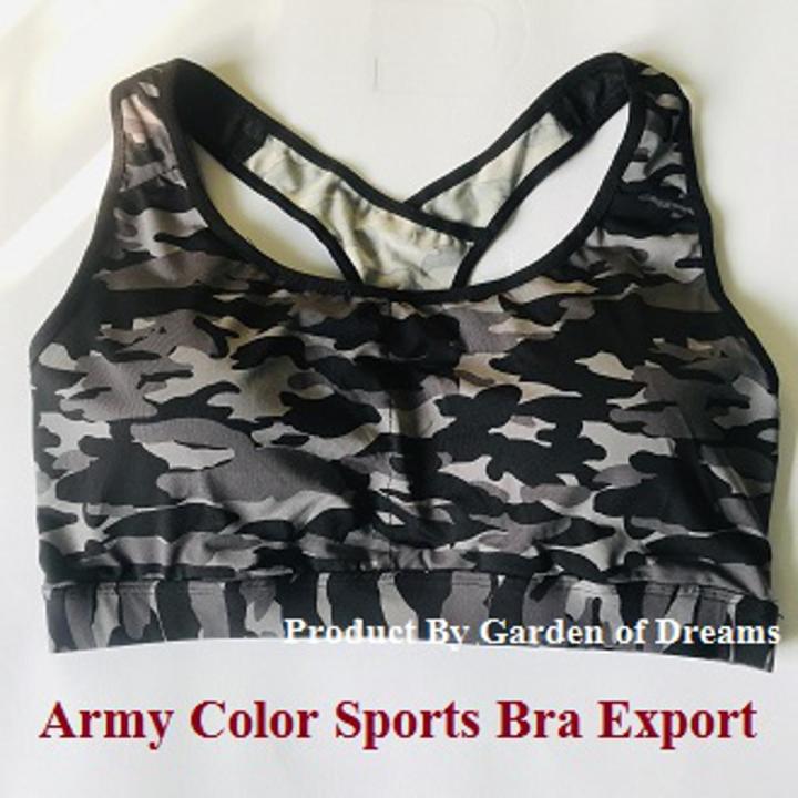 Army Color Sports Bra Export Quality | Daraz.com.bd
