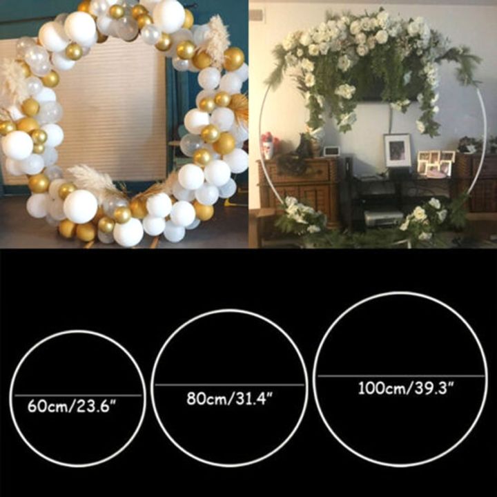New Birthday Party Hoops DIY Wreath Frame Background Holder PVC Ring ...