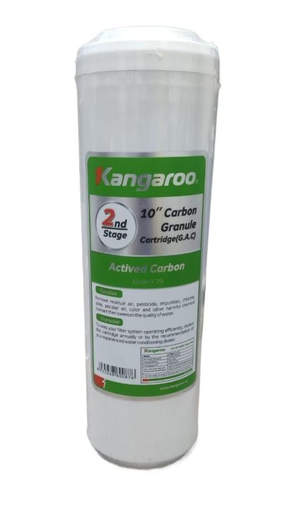 Kangaroo 10 Inch Granular Acticated Carbon Filter (Box Carbon) GAC ...