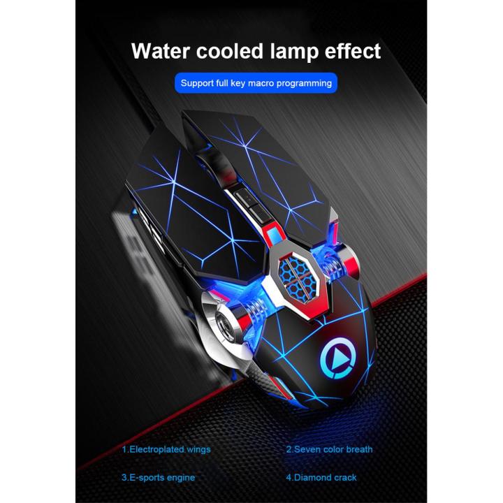 Gaming Mouse 7 Button DPI Adjustable Computer Optical LED Game Mice USB Wired Games Cable Mouse ...