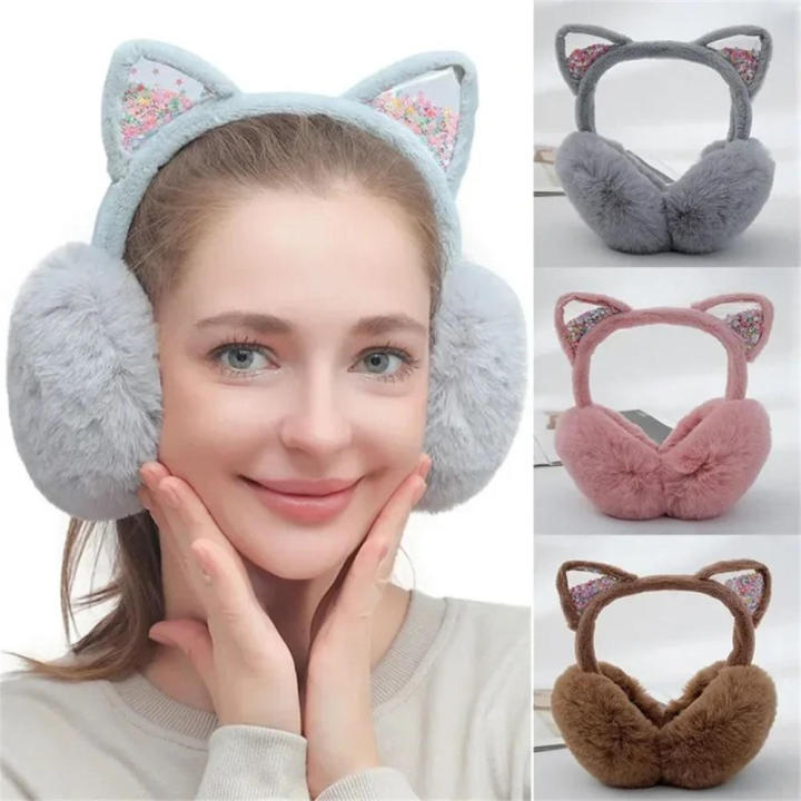 Earmuffs Soft Ear Muffs Winter Ear Warmers Faux Rabbit Ear Muffs ...
