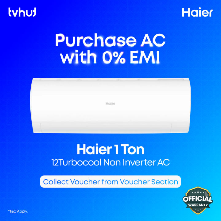 Haier Pro 1 Ton Non Inverter 12Turbocool AC With Official Warranty ...