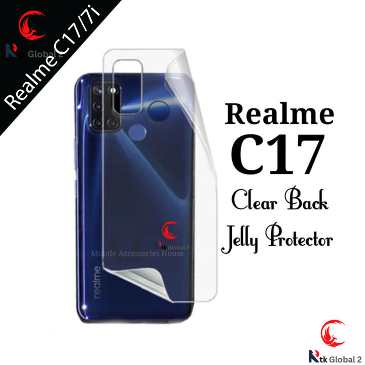 Realme C17 /7i / Back Side Clear Transparent Sticker Poly - (Not Glass ...