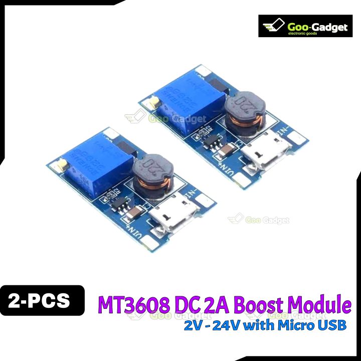 2-PCS MT3608 MT-3608 DC DC Step Up MT3608 Boost Converter Type B DC 2V-24V To 5V-28V 2A ...