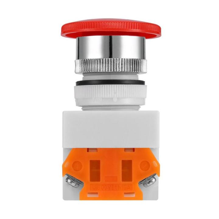 NC N/C Emergency Stop Switch Push Button Mushroom Push Button 4Screw Terminal | Daraz.com.bd