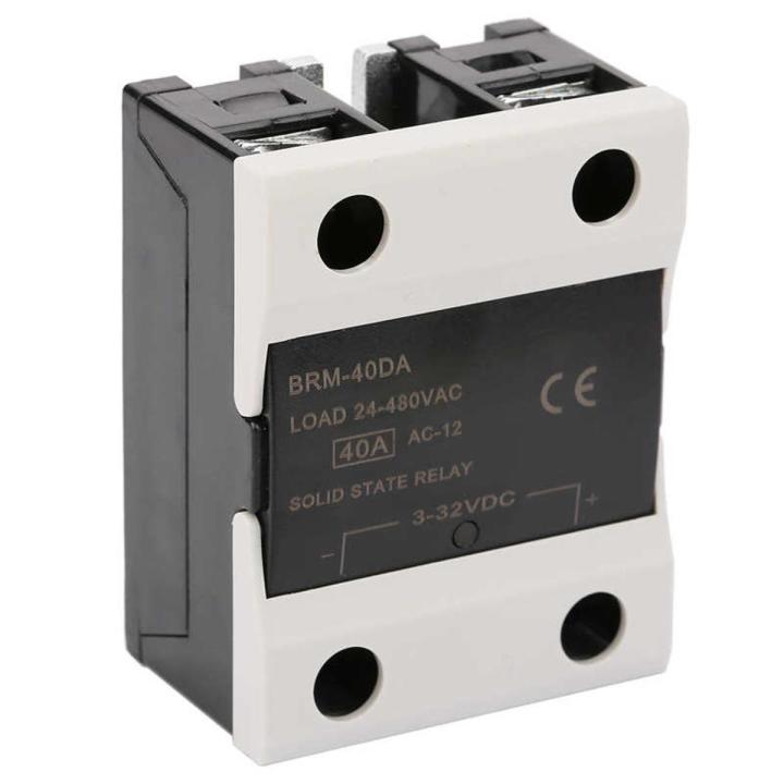 BRM-40DA Solid State Relay Module Load 24V-480V Input 3V-32VDC 40A ...