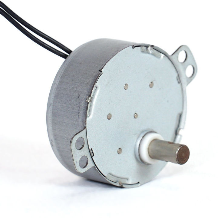 Micro Synchronous Geared Motor AC 220V 50/60Hz 4W 2.5/4 RPM Round ...