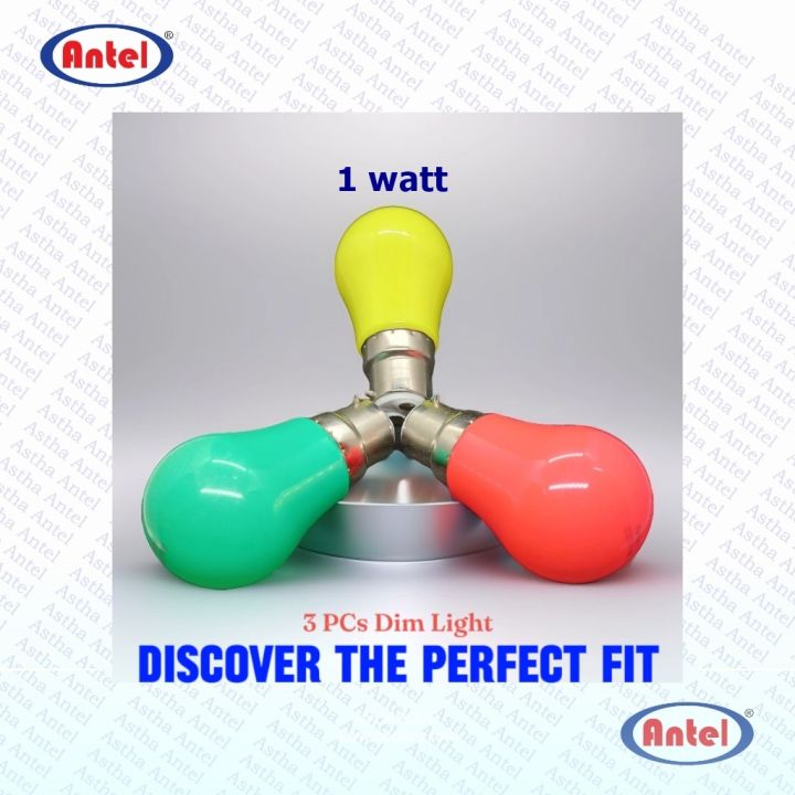 Led Dim light 3 Pcs Pin type Colorful 1 Watt Red Green Yellow | Daraz ...
