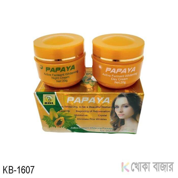Papaya Day and Night Skin Whitening Cream 2x20g | Daraz.com.bd