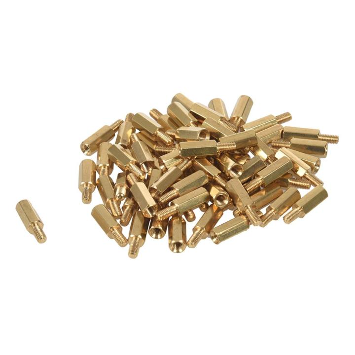 50 Pcs M3 Male x M3 Female 11mm Length Brass Screw | Daraz.com.bd