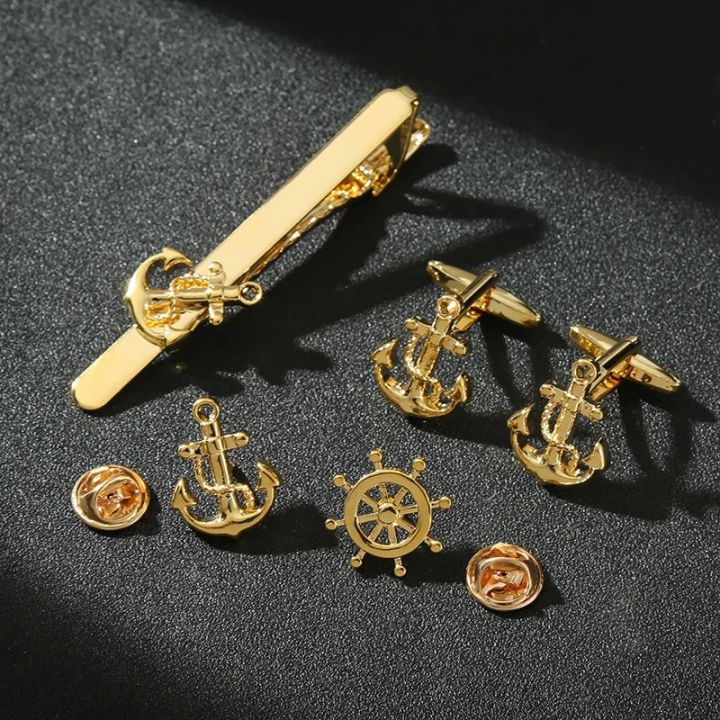 High-end Anchor Rudder Men's Cufflinks Personality Business French ...