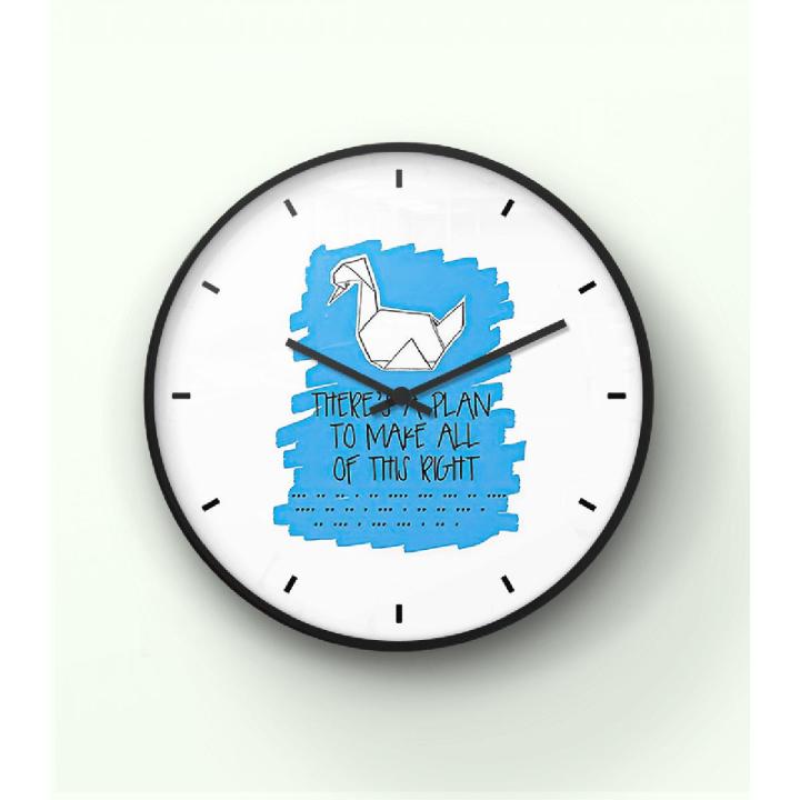 Paperboat Origami Swan (Prison Break) Wall Clock 14 Inch | Daraz.com.bd