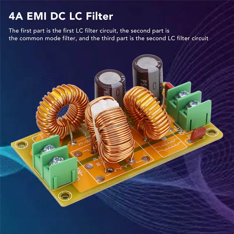 EMI Electromagnetic Interference Filter DC LC EMI Filter Board 20A ...