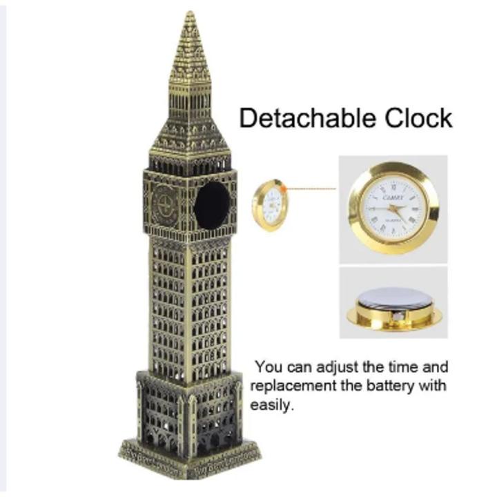 London Big Ben Statue Desk Clock Famous Building | Daraz.com.bd