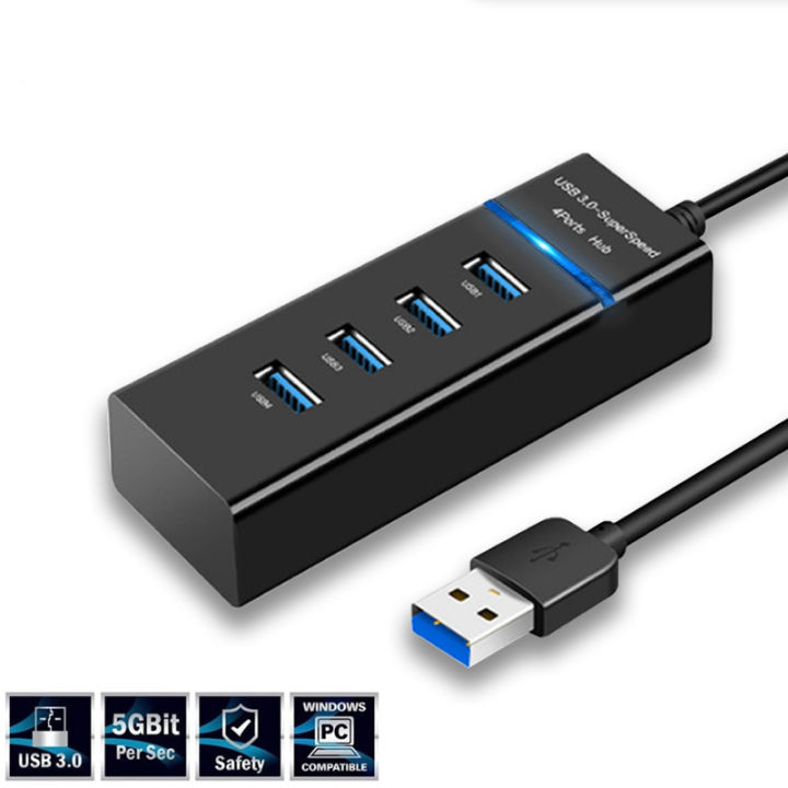 【Limited edition】 USB 3.0 5Gbps High Speed USB Hub 3 0 4 Ports For PC ...