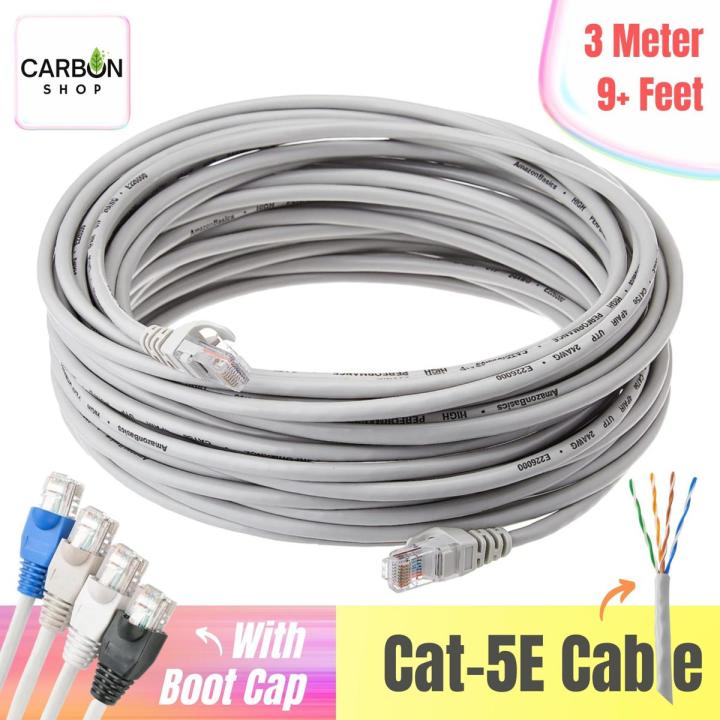 3M Cat5 RJ45 Ethernet LAN Network Gigabit Ethernet Cable Network Patch Cord Cable LAN Adapter ...