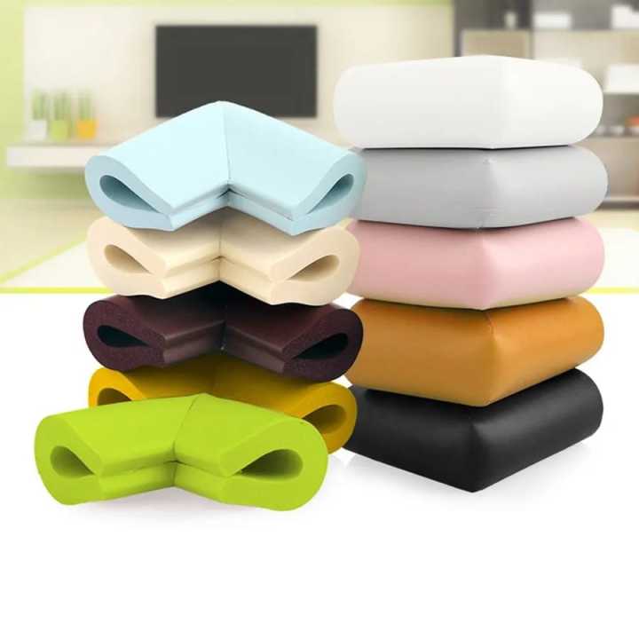 Corner Cover U-shape Safe NBR Rubber Desk Edge Guard (4 pieces) | Daraz ...