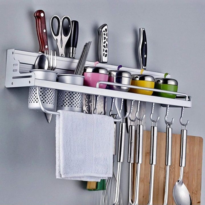Storage Stand Kitchen Utensils,Wall Mounted Kitchen Organizer Rack ...