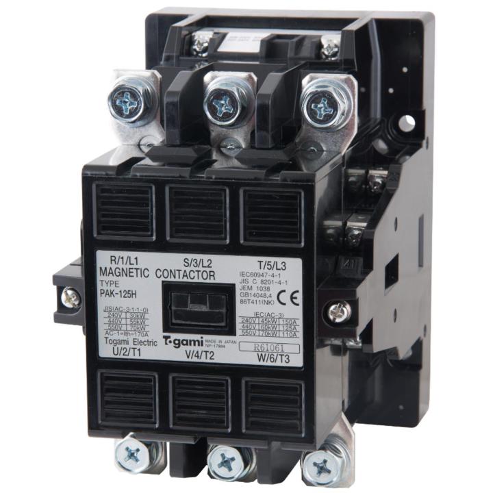 Togami JAPAN PAK 125H 125A AC-3 Magnetic Contactor 60kW PAK-125H ...