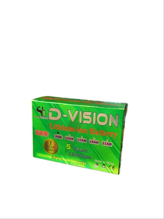 12 Volt 15ah Battery D Vision Lithium-ion cell BMS Protction with 1 ...