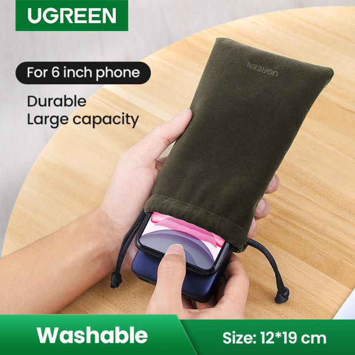 UGREEN Waterproof Drawstring Portable Protection Power bank Bag Large ...
