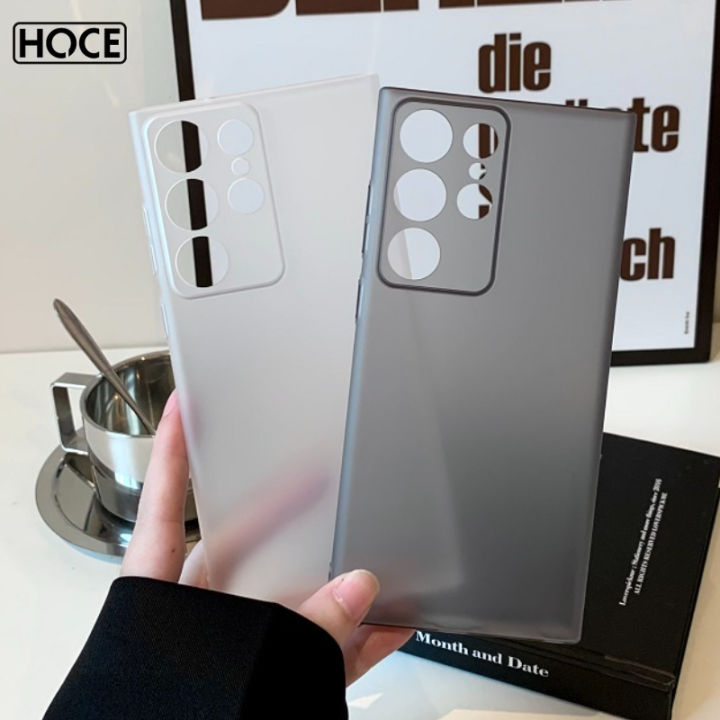 HOCE Matte Ultra Thin Phone Case For Samsung Galaxy S23 S22 S24 S25 Ultra Camera Protect Hard PC ...