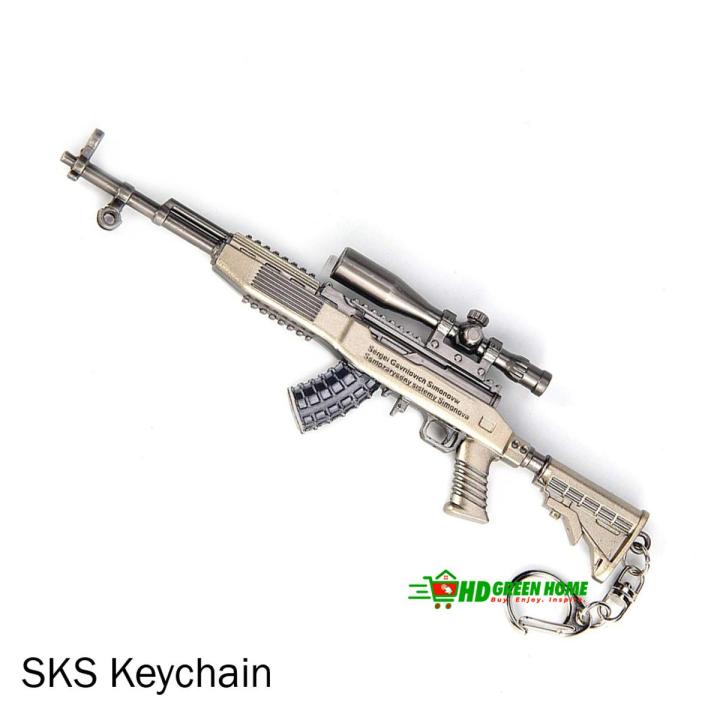 Metal SKS Model Keychain Battlegrounds Keyring Key Holder | Daraz.com.bd