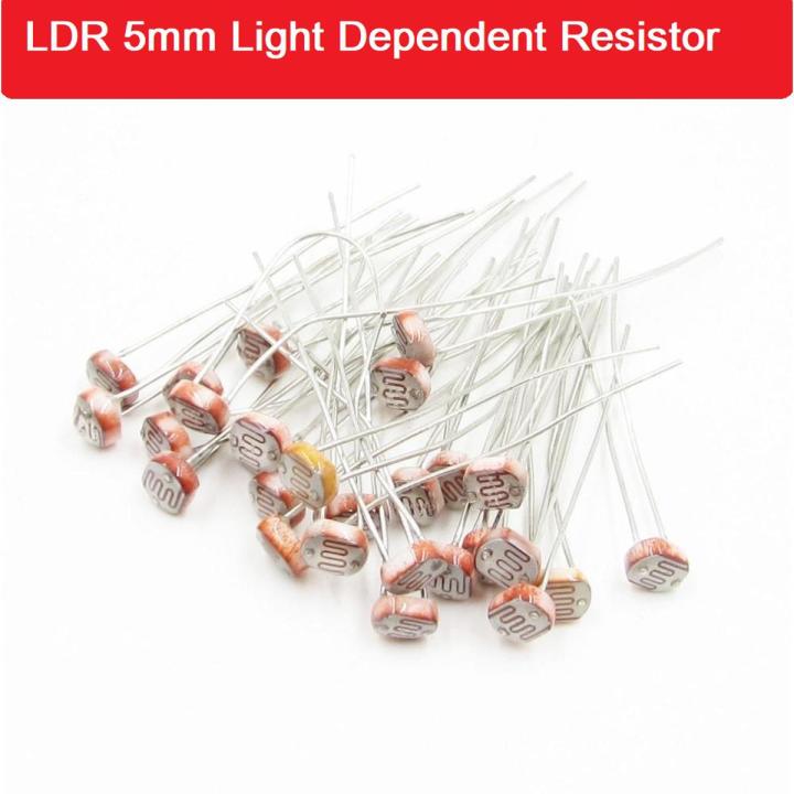 5Pcs- LDR 5mm Diameter Photoresistor Photo Cell Light Dependent ...