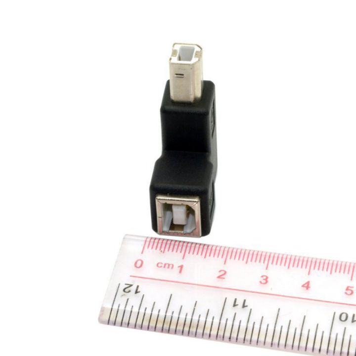 USB 2.0 B Male to USB B Female Right Angle Printer Port Adapter L Shape ...