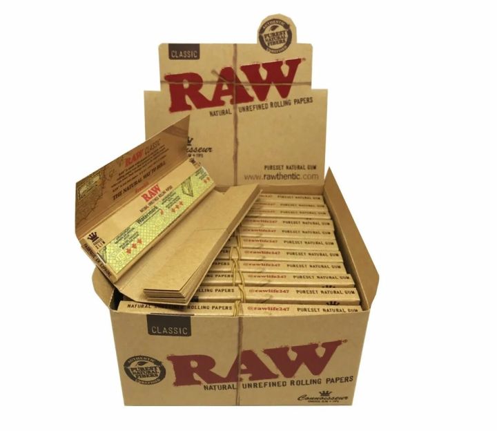 R-AW paper With Filter Full Box 24 Packet (KING SIZE WITH FILTER ...