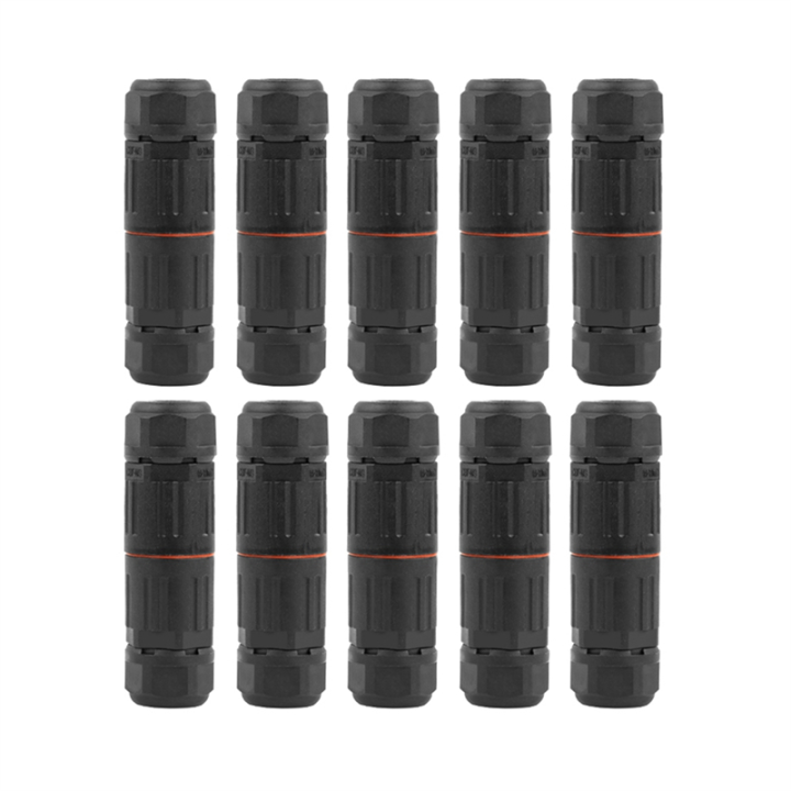 IP68 Electrical Waterproof Connector Wire Cable 3 Pin Outdoor Hard Wire ...