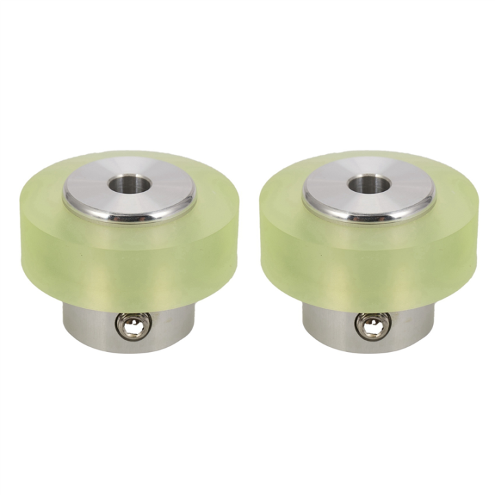 2pcs 100mm Aluminum Polyurethane Industrial Encoder Wheel Measuring ...