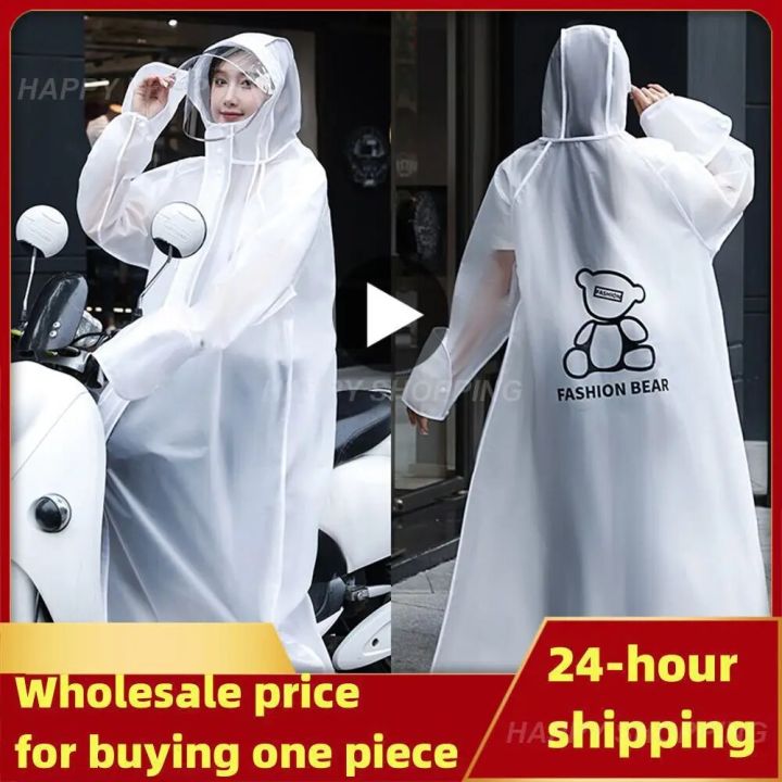 Raincoat Long Style Ridable Backpack Can Walk Multi-style Rain Gear ...