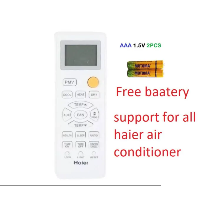 Haier Air Conditioner Remote Control - White with free battery | Daraz ...