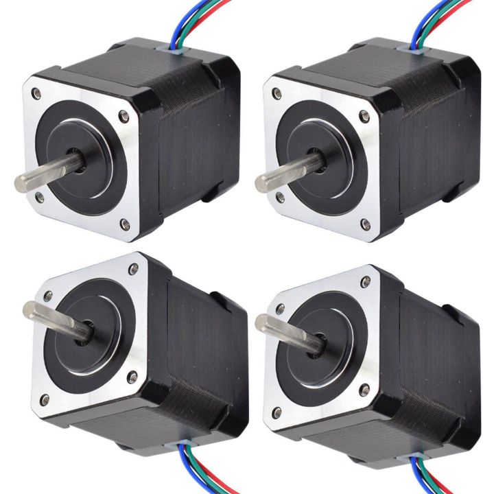 4X Nema 17 Stepper Motor 48mm Nema17 Motor 42Bygh 2A 4- (17Hs19-2004S1 ...