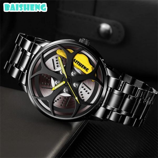 BAISHENG Brand Sk_mei Copy 1787 No Wheel Fashion Stainless Steel Quartz ...