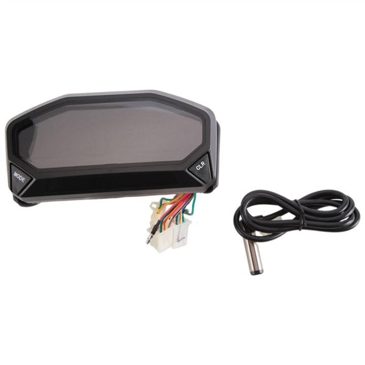 YG150-23 Motorcycle Speedometer Universal Adjustable LED LCD Digital ...