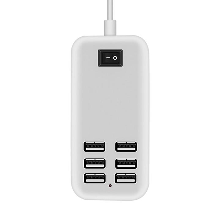 【happy one】6 USB Ports Phone Charger HUB 3A Wall Socket Charging ...