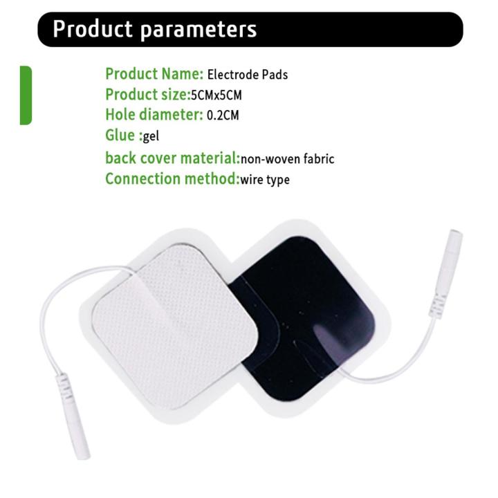 5x5cm Electrode Pads for Electric Tens Acupuncture Digital Therapy ...
