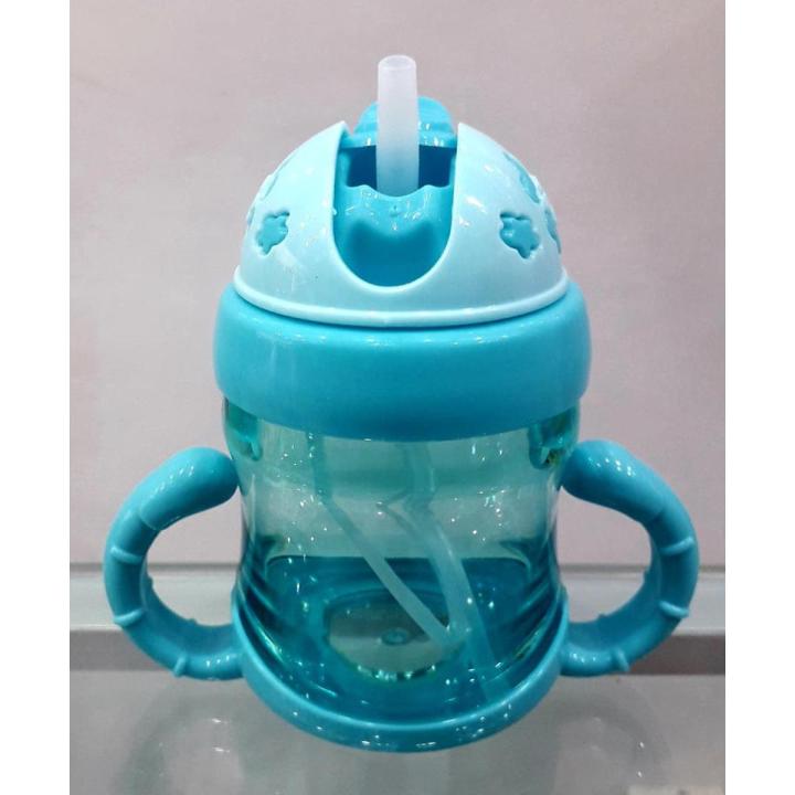 China Baby Water Bottle With Straw And Pipe -Blue - Water Bottle ...