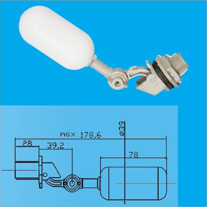 Plastic Water Float Ball Valve Shut Off 20mm 1/2 Inch For Automatic ...