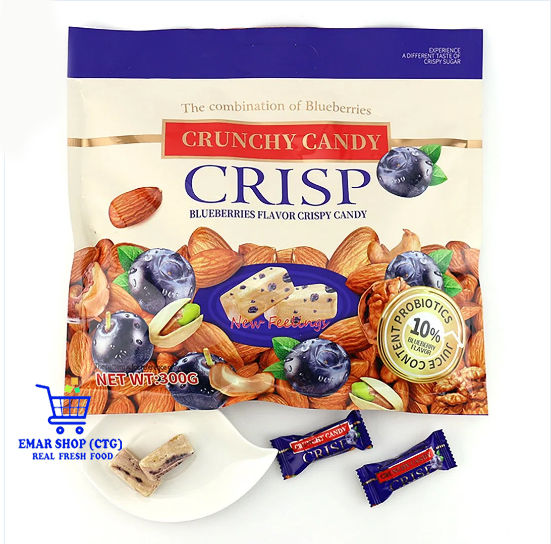 Blueberry Flavored Peanut Nut Crispy Candy 300gm | Daraz.com.bd
