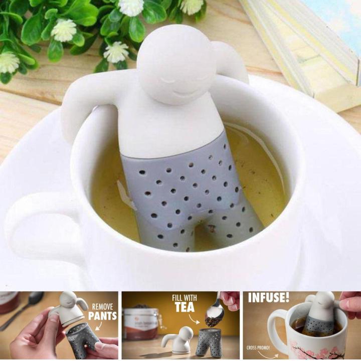 Mr Tea Unique Cute Tea Strainer Silicone Tea Infuser Interesting Life ...