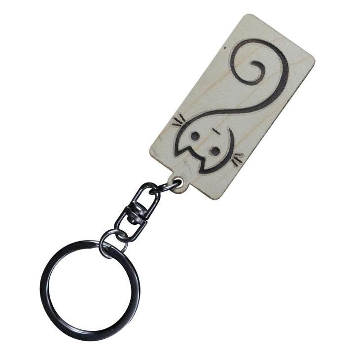 Wooden Key Ring Cute Cat Smile Face and Body INTE-2021 | Daraz.com.bd