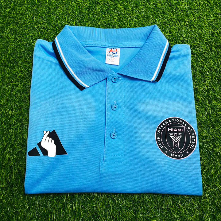 inter miami lake blue polo t shirt for men | Daraz.com.bd
