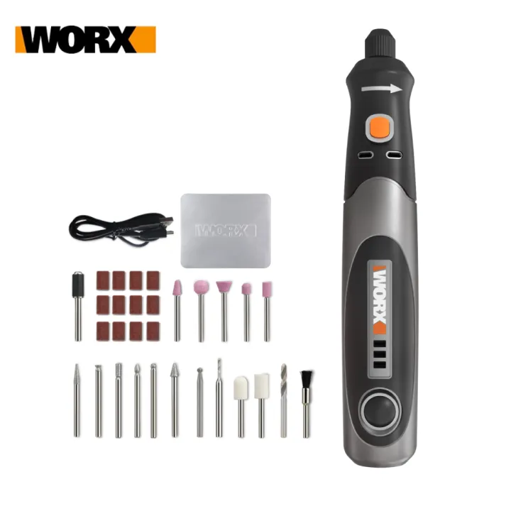 Worx 4V Rotary Tool WX750 Cordless Mini Engraving Grinding Polishing ...