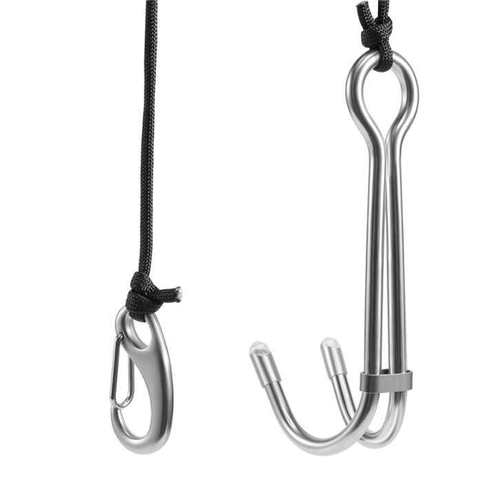 Scuba Diving Double Dual Stainless Steel Reef Drift Hook with Line and ...